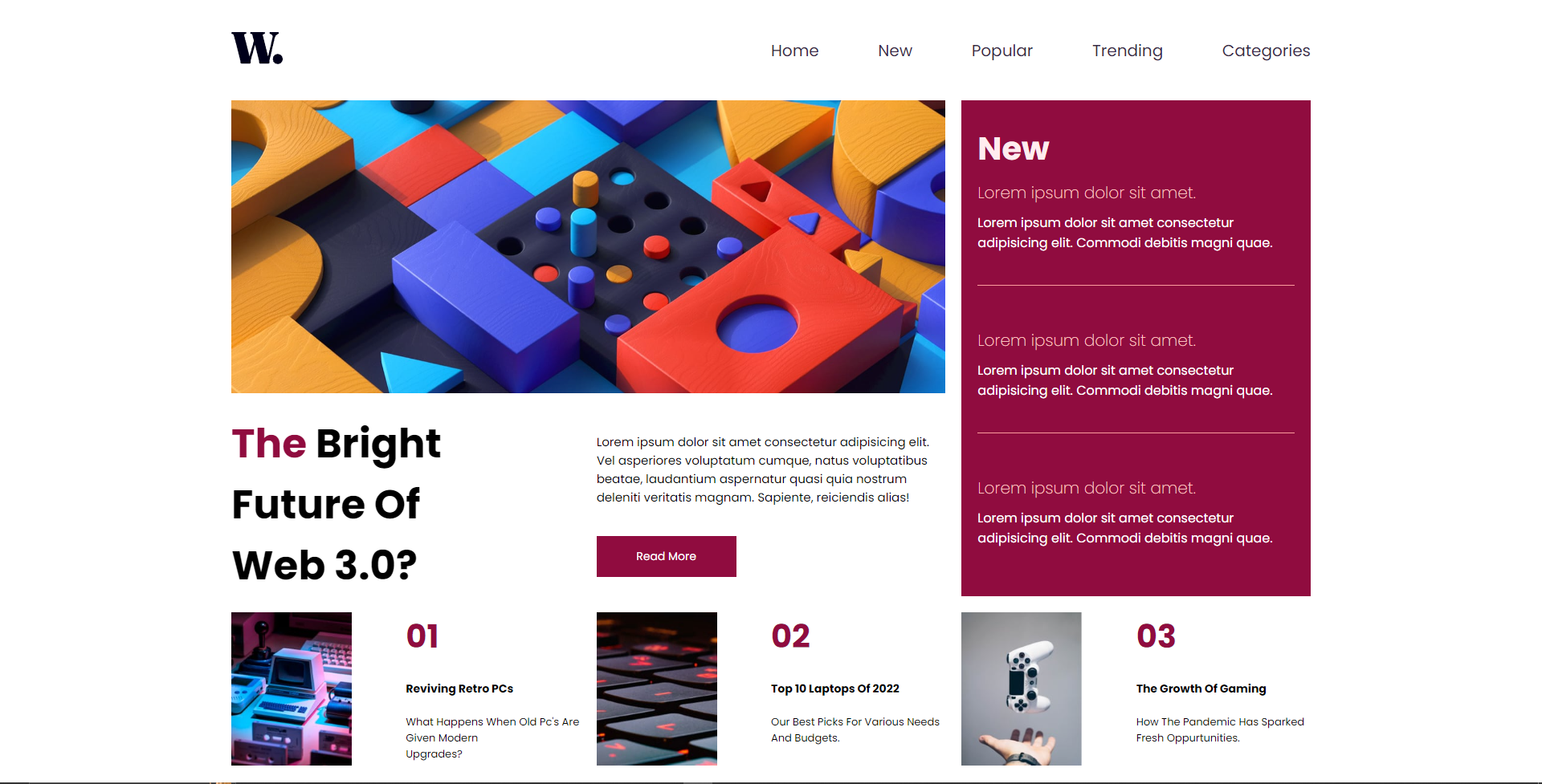 Github Itachi Yinfrontendmentor News Homepage A Perfect Practice Project I Learned A Lot 