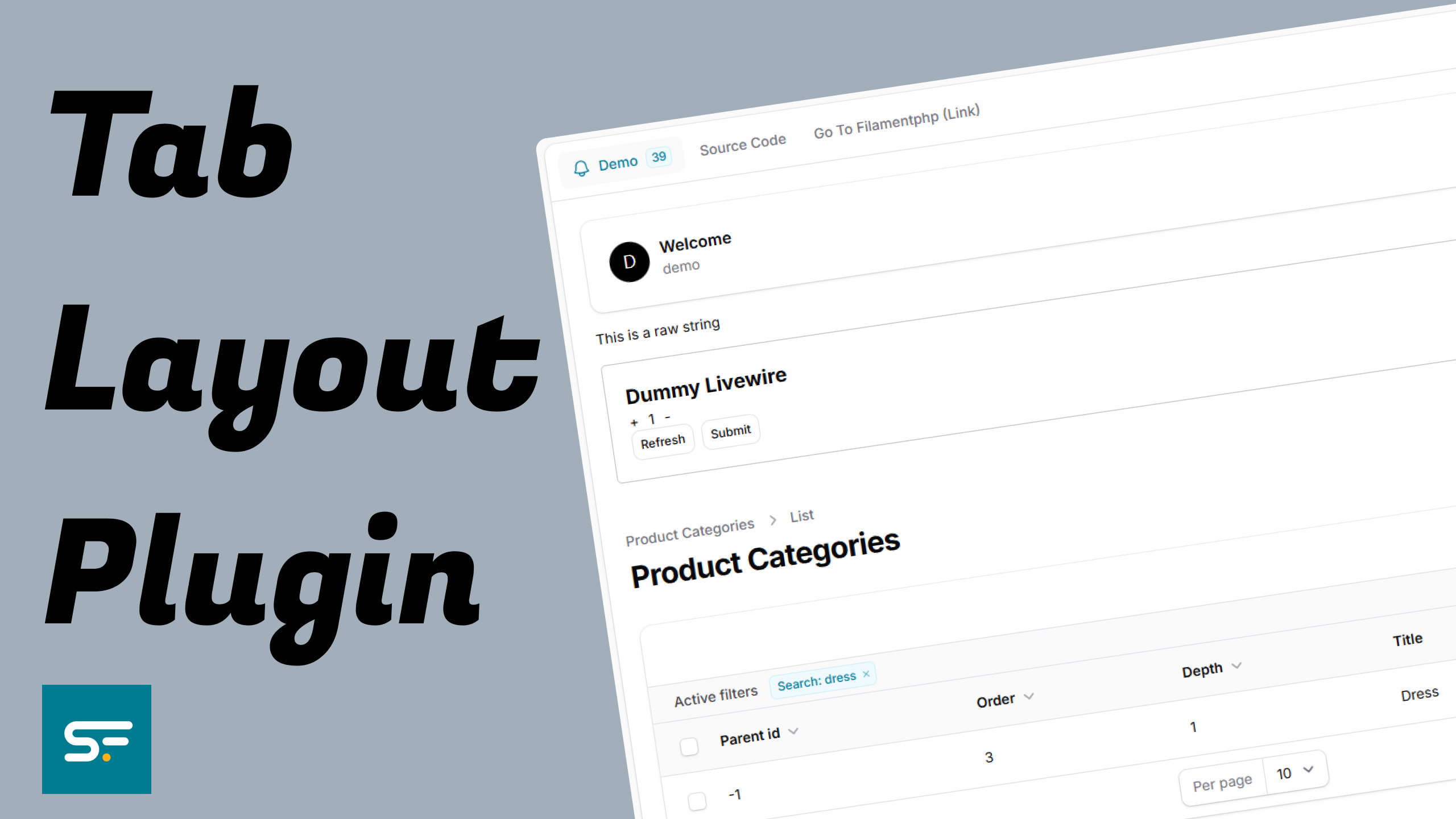 GitHub - solutionforest/filament-tab-plugin: This plugin provides a flexible tab layout system ...