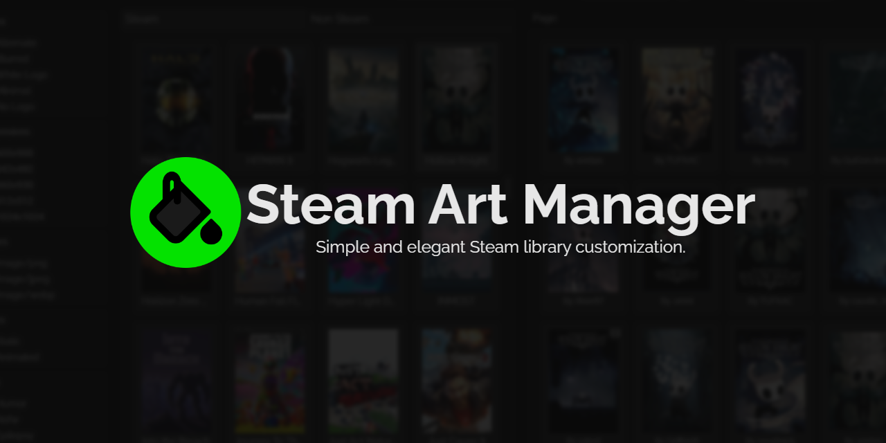 GitHub - Tormak9970/Steam-Art-Manager: Simple and elegant Steam library ...