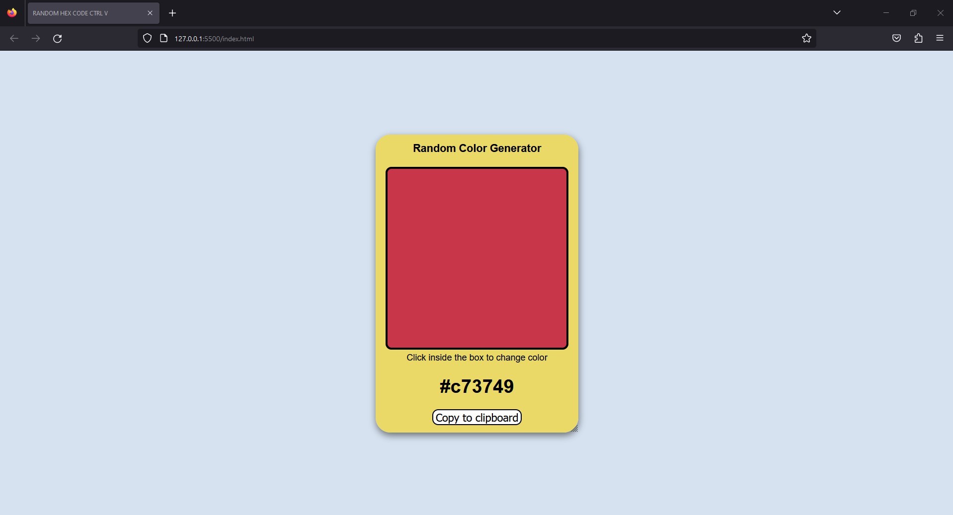 GitHub - kin-cunico/Random-HEX-Generator: This is a personal project.