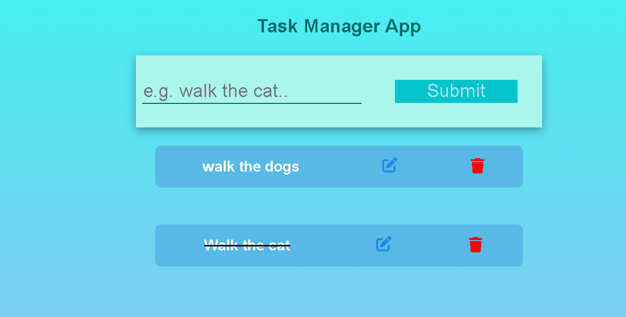 Github Razvanpopa132simple Task Manager Project Front End Htmlcssjs Backend Nodejs