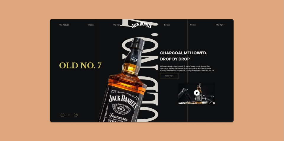 GitHub - dilums/jack-daniels-hero-section-animation