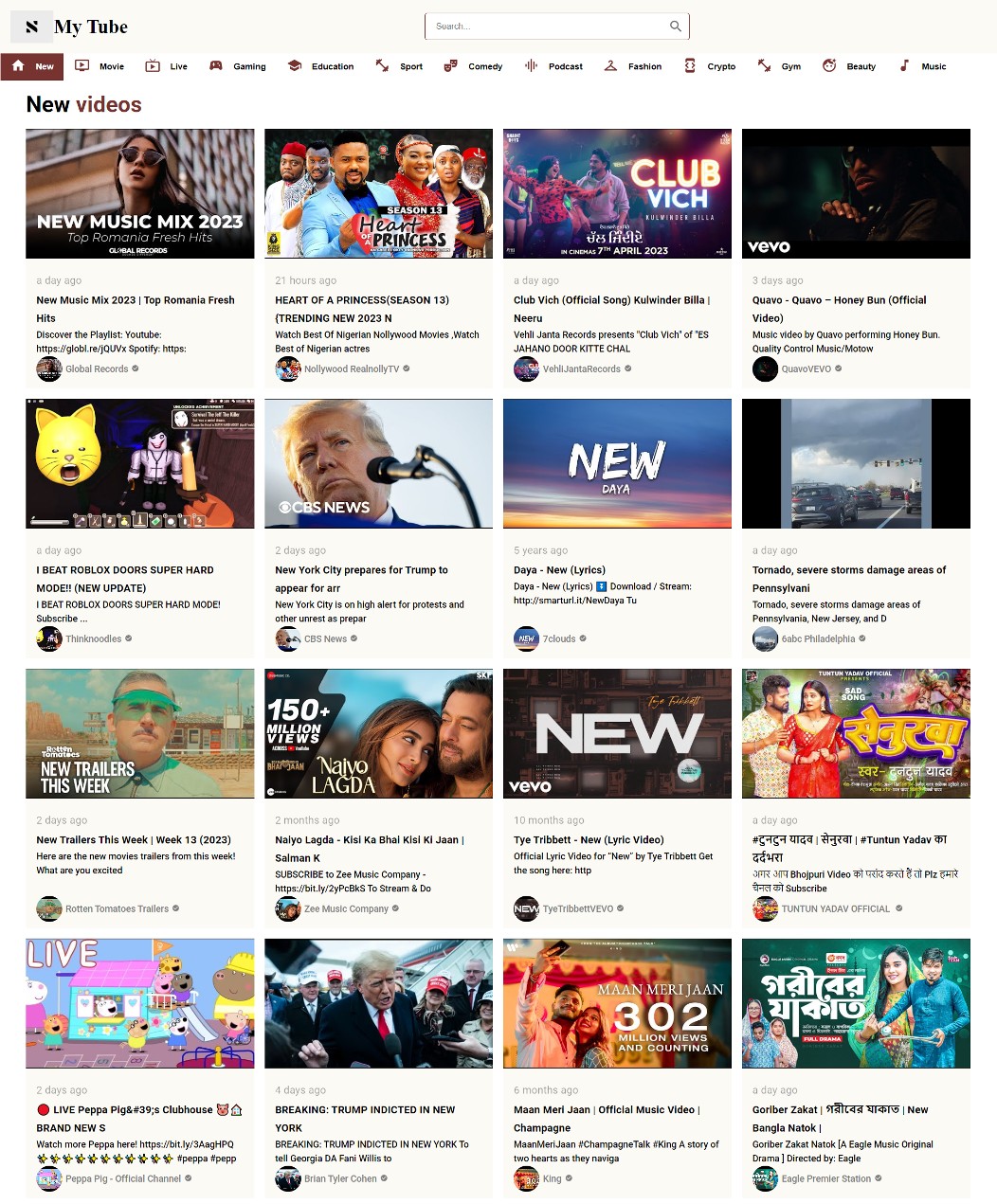 GitHub - IxtiyorBaltayev/My-tube: This website was created using the YouTube API.