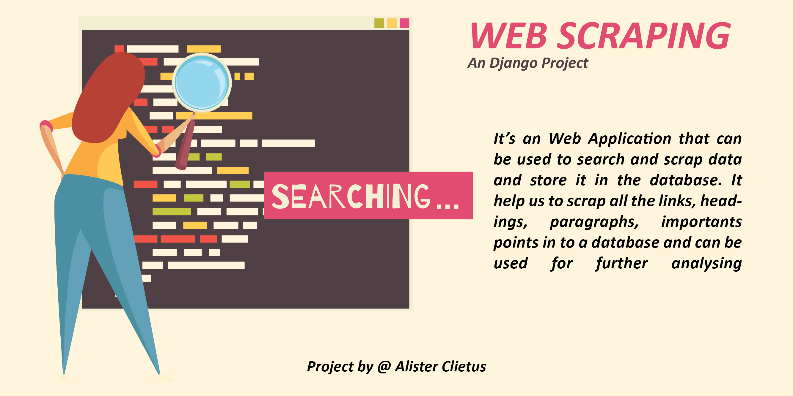 GitHub - Alister-Clietus/DJANGO-WEB-SCRAPING: It's an web application ...