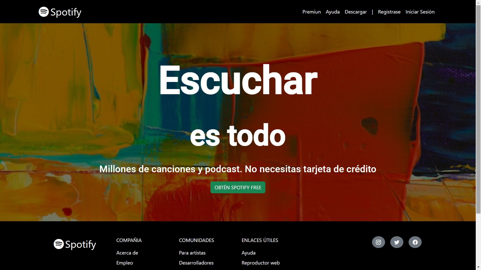 GitHub - PabloMad75/Landing-Spotify-Clone: Ejercicio de creación de la ...