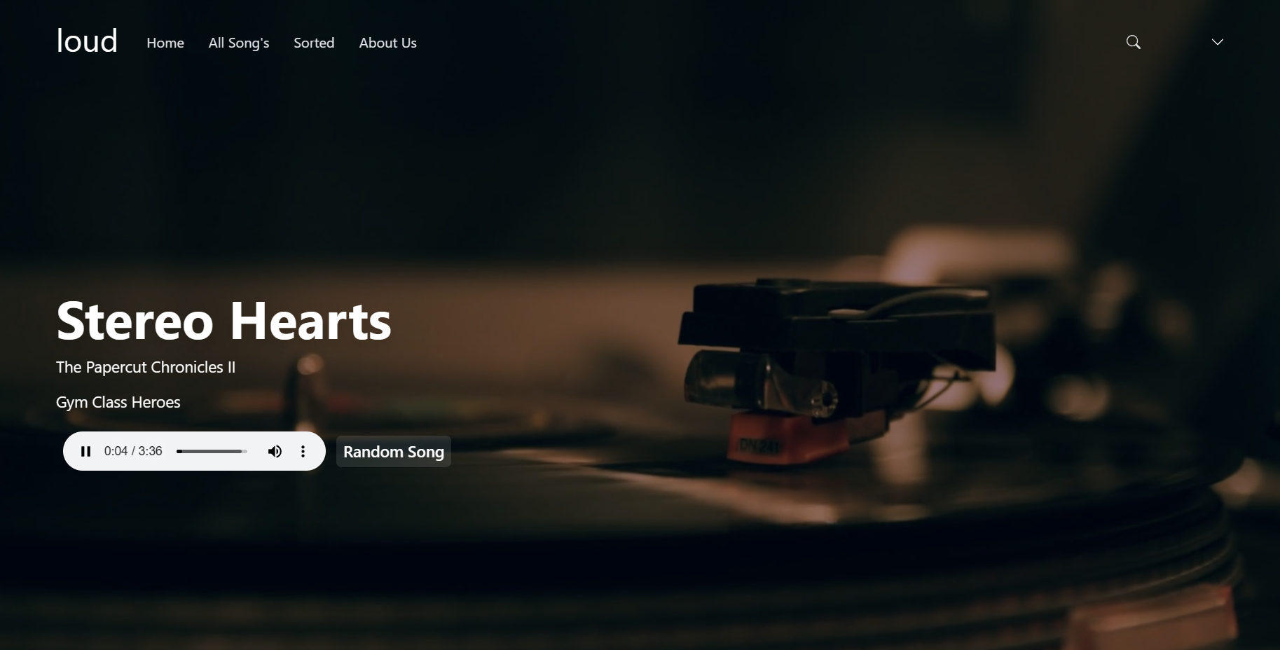 GitHub - NegativE333/loud2.0: The second version of the music streaming website 'loud' is ...