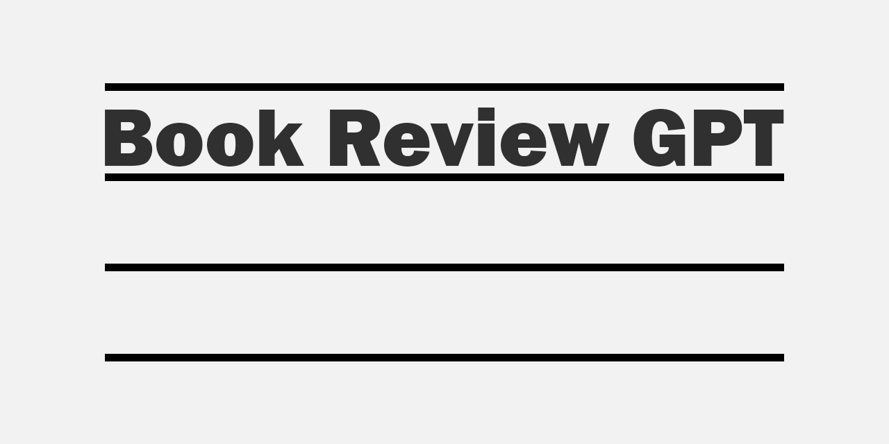 GitHub - anthonyraudino/BookReviewGPT: A python application to ...