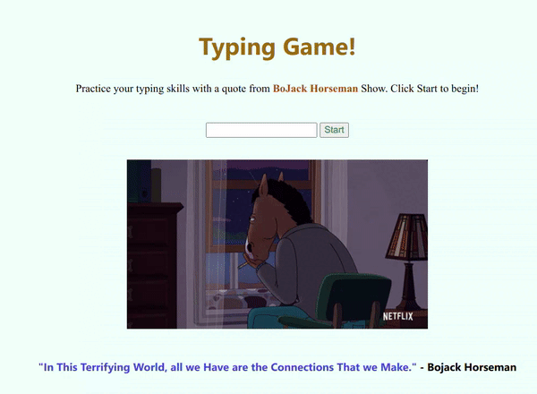 GitHub - Sadraw/BoJack-Horseman-game: Typing game for Getting to Know About the Events in Web ...
