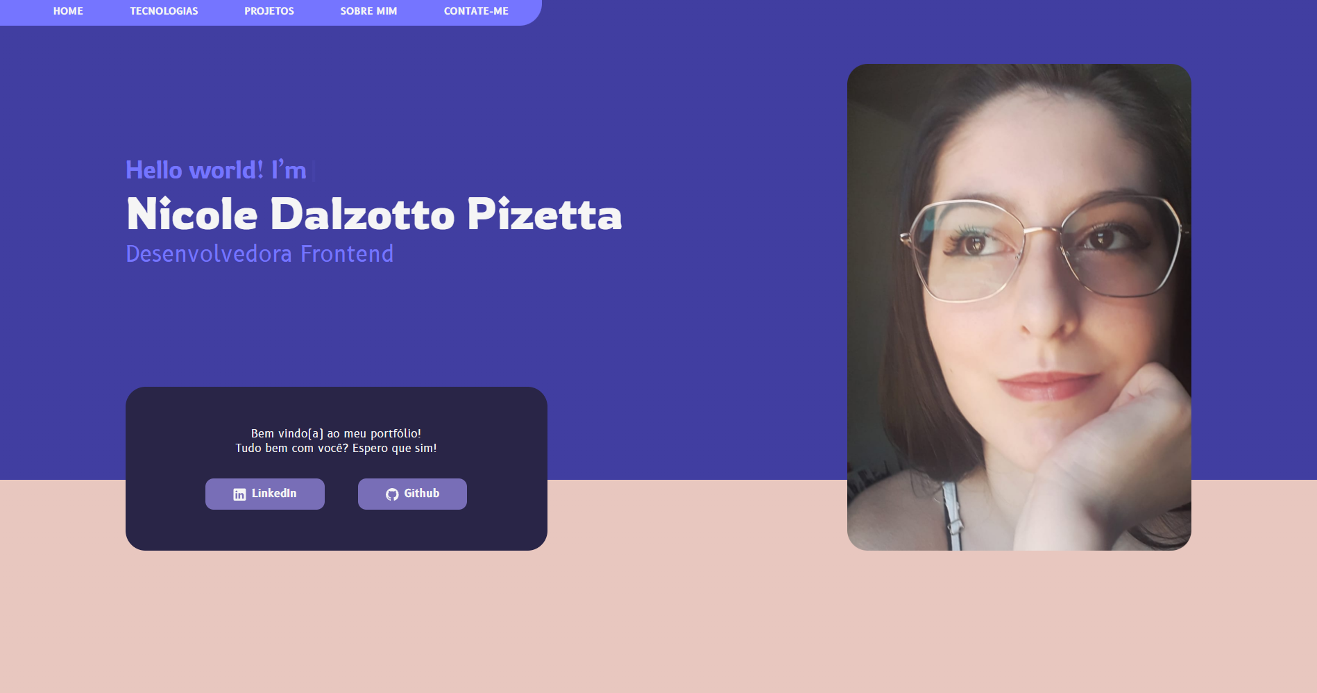 Github Nicoledpizettaportfolio Html Css Jsvanilla Um Portfolio Pessoal Criado Com Html Css 9219