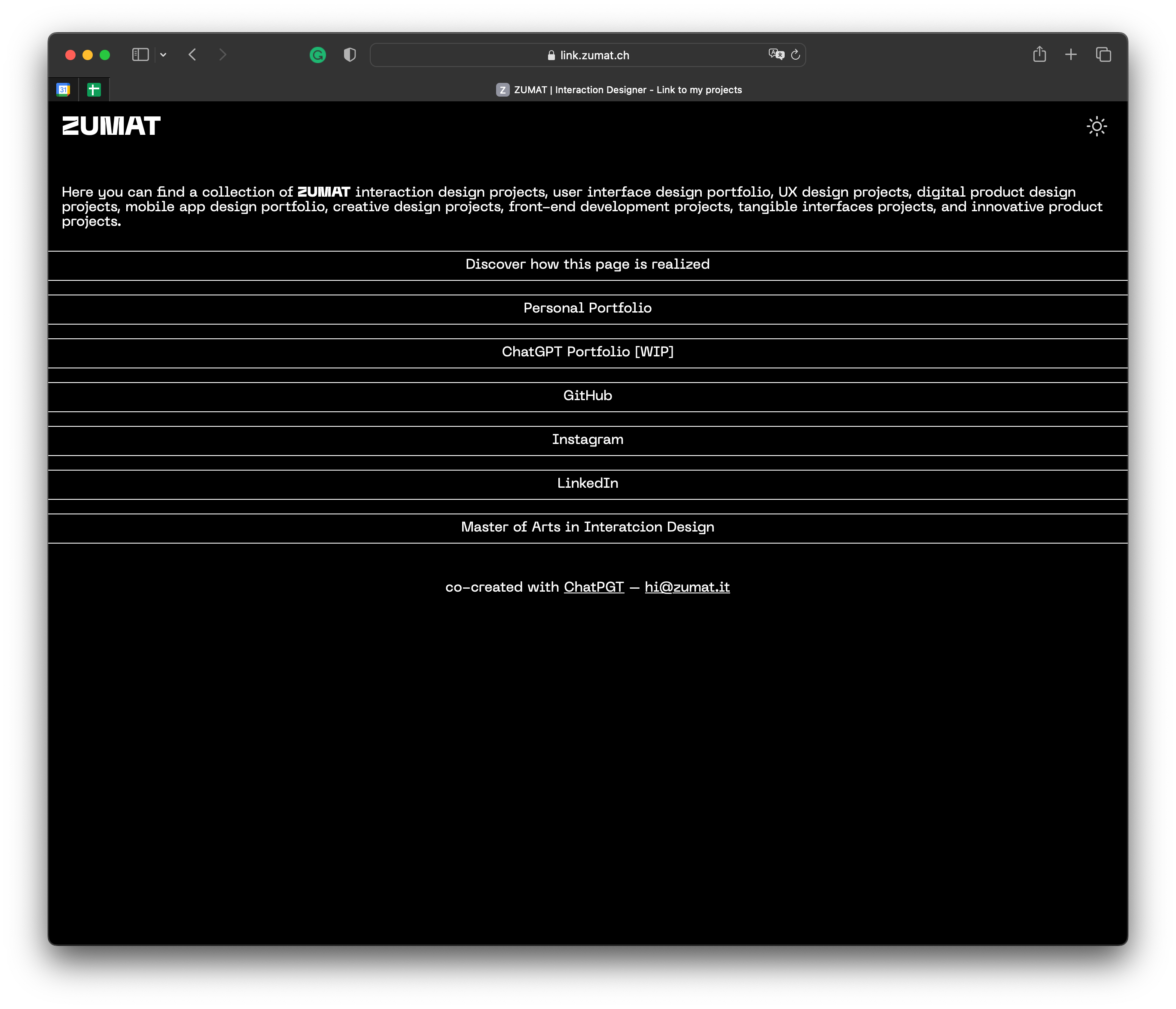 GitHub - zumatt/linkBranching: My personal link tree for my instagram page