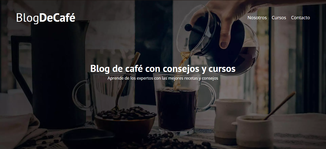 GitHub - Leo-EM/blogCafe: Web page made with pure HTML and CSS