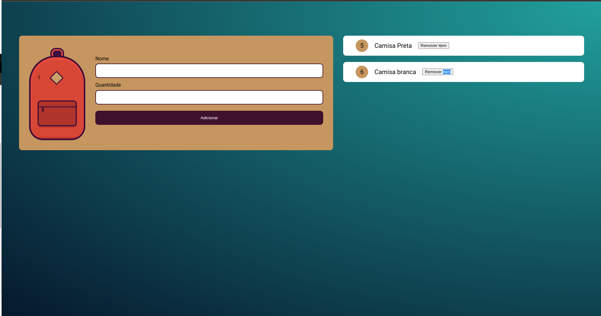 GitHub - Luangfg/Mochila-de-viagem