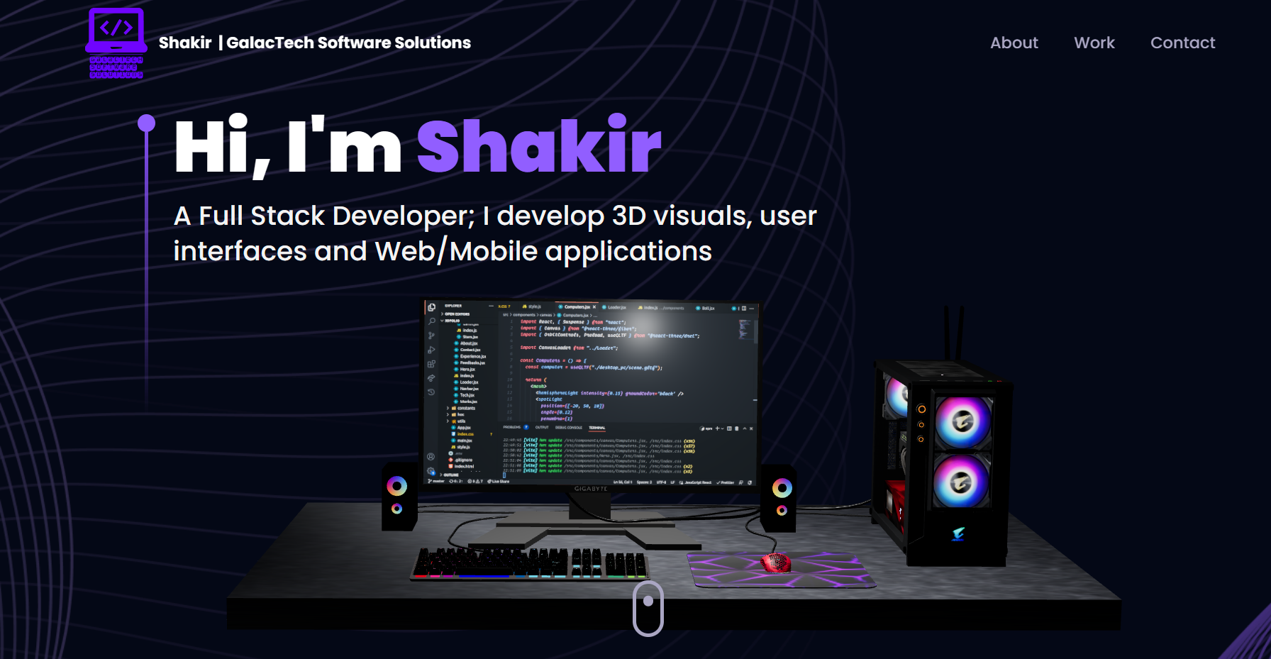 GitHub - SevTekky/my_3d_portfolio: 3D Developer Portfolio