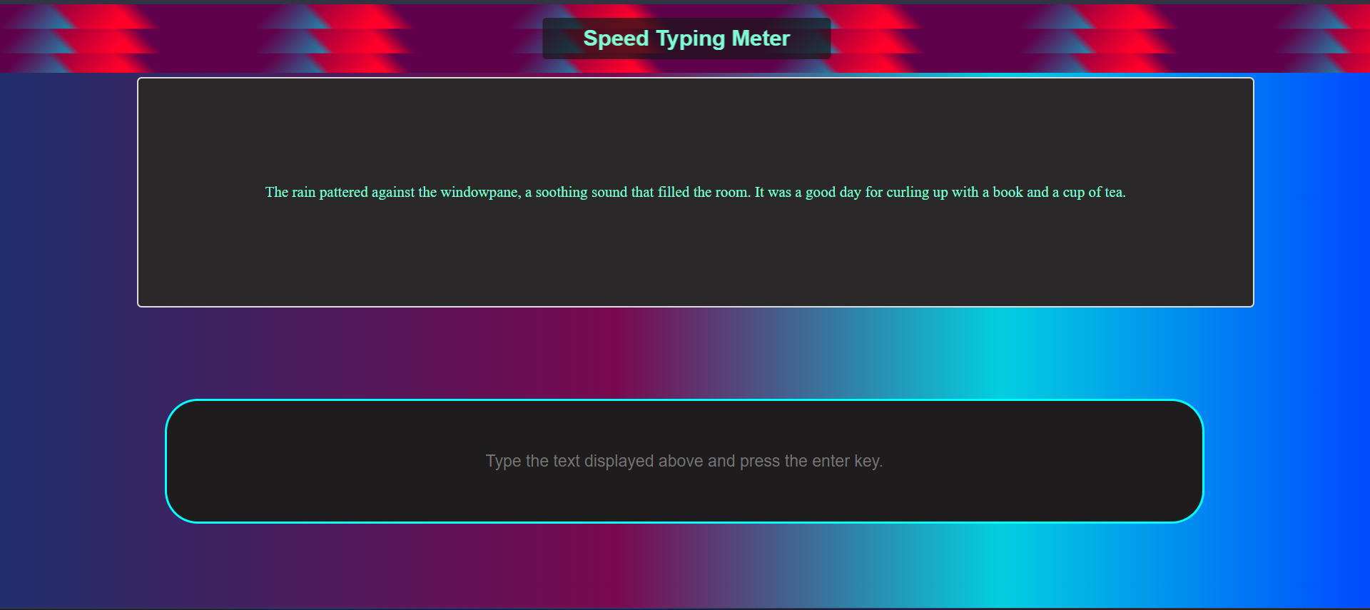 Github Prankush247speed Typing Meter A Web Application Which Calculates Your Typing Performance
