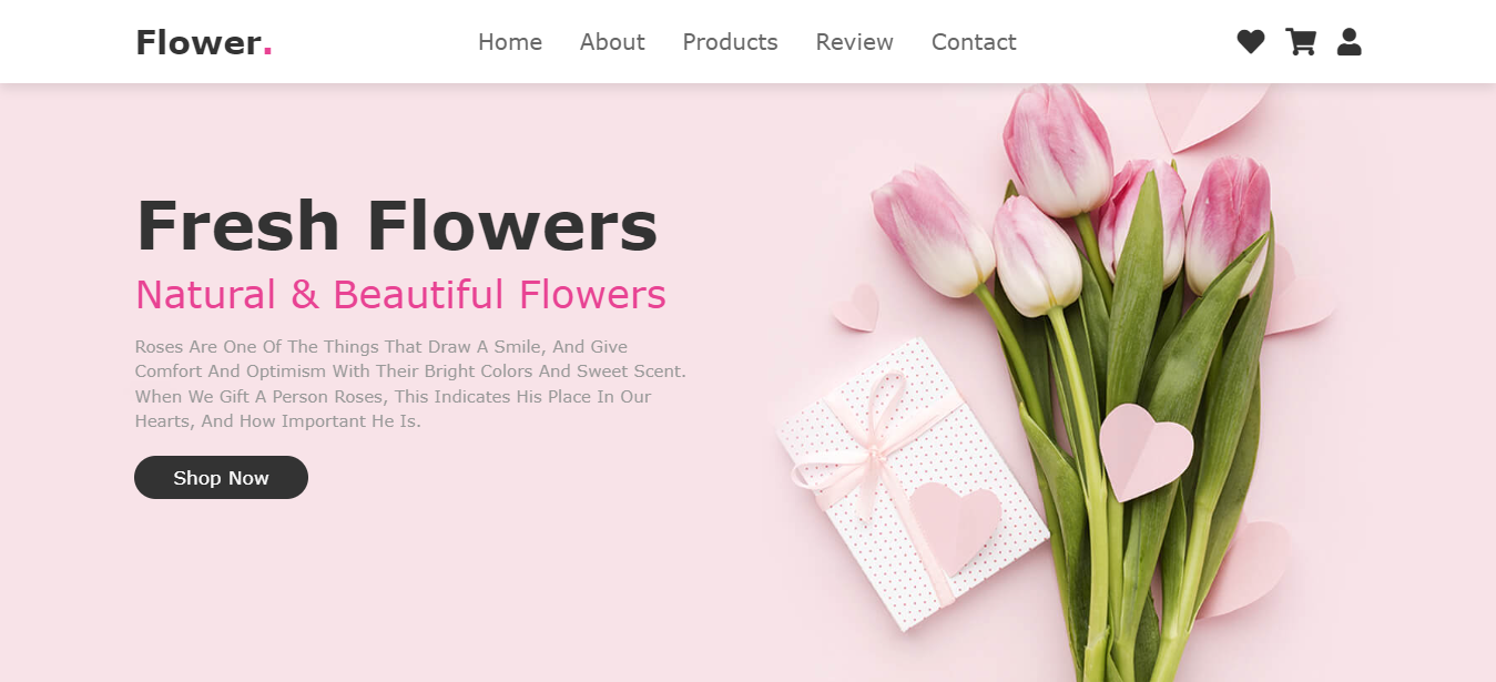 GitHub - haneen-kamel/Flower-Shop: قمة بيصميم و برمجة متجر زهور على حسب طلب العميل .. و استخدمة ...