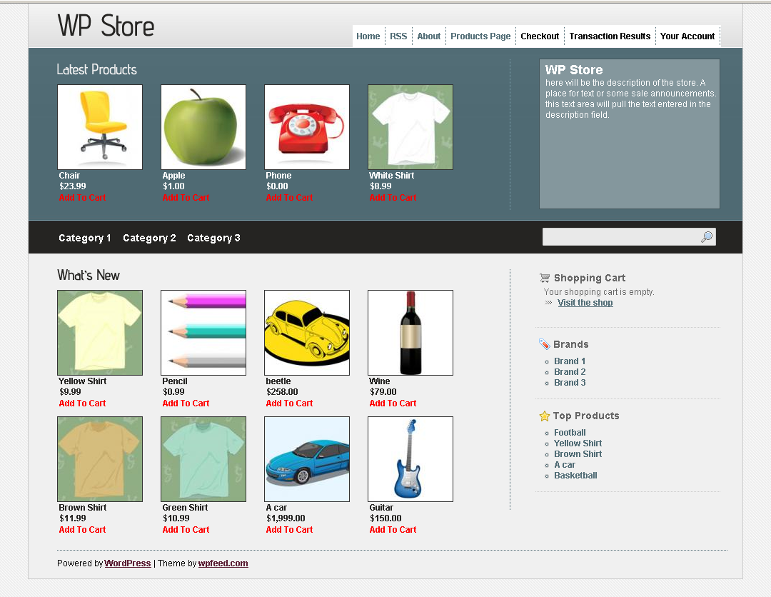 Github Oshikernst Wpstore An E Commerce Theme For Wordpress Designed