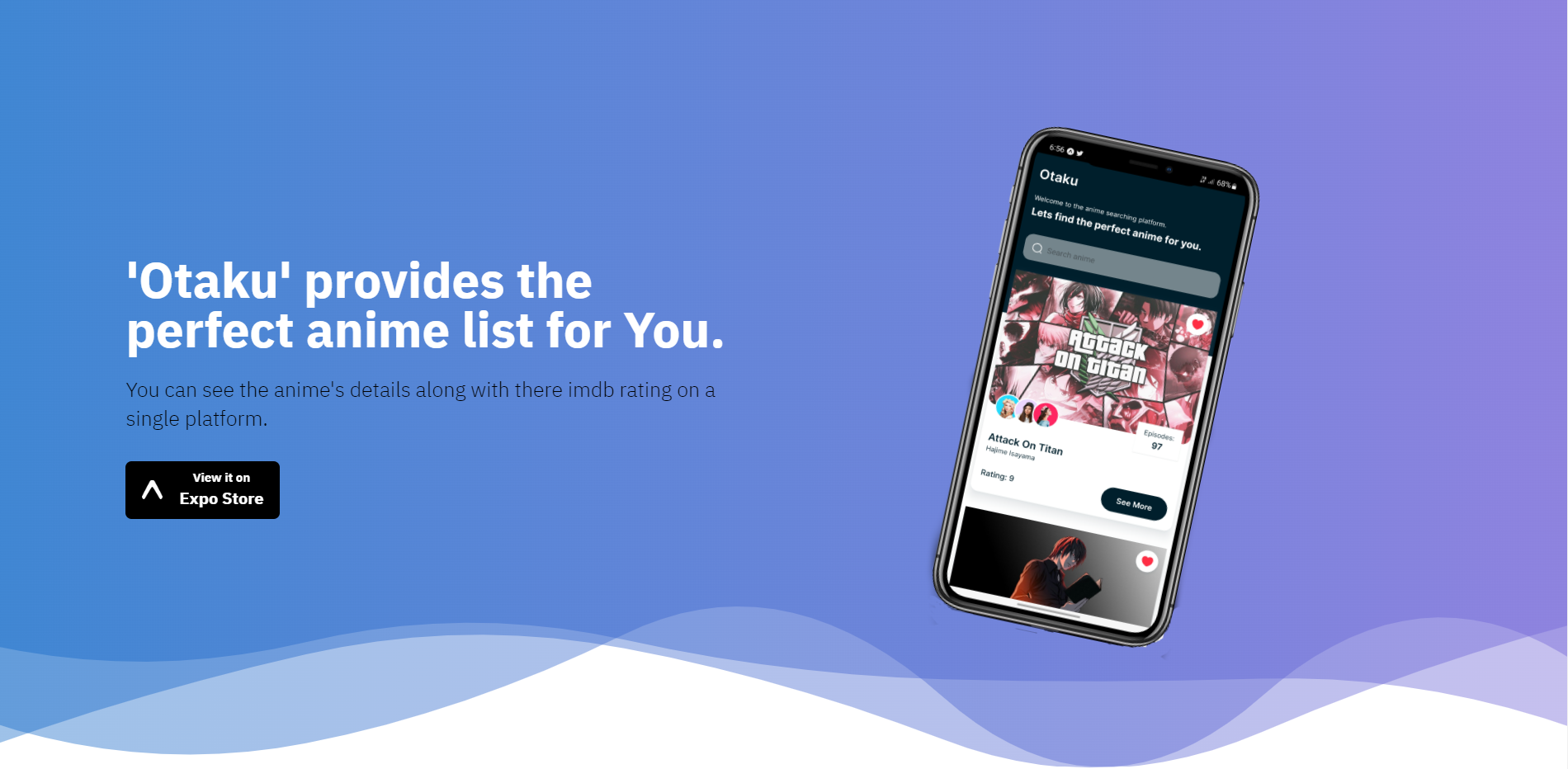 GitHub - NegativE333/otakuAppShowcase: It was created as a showcase website for my first react ...