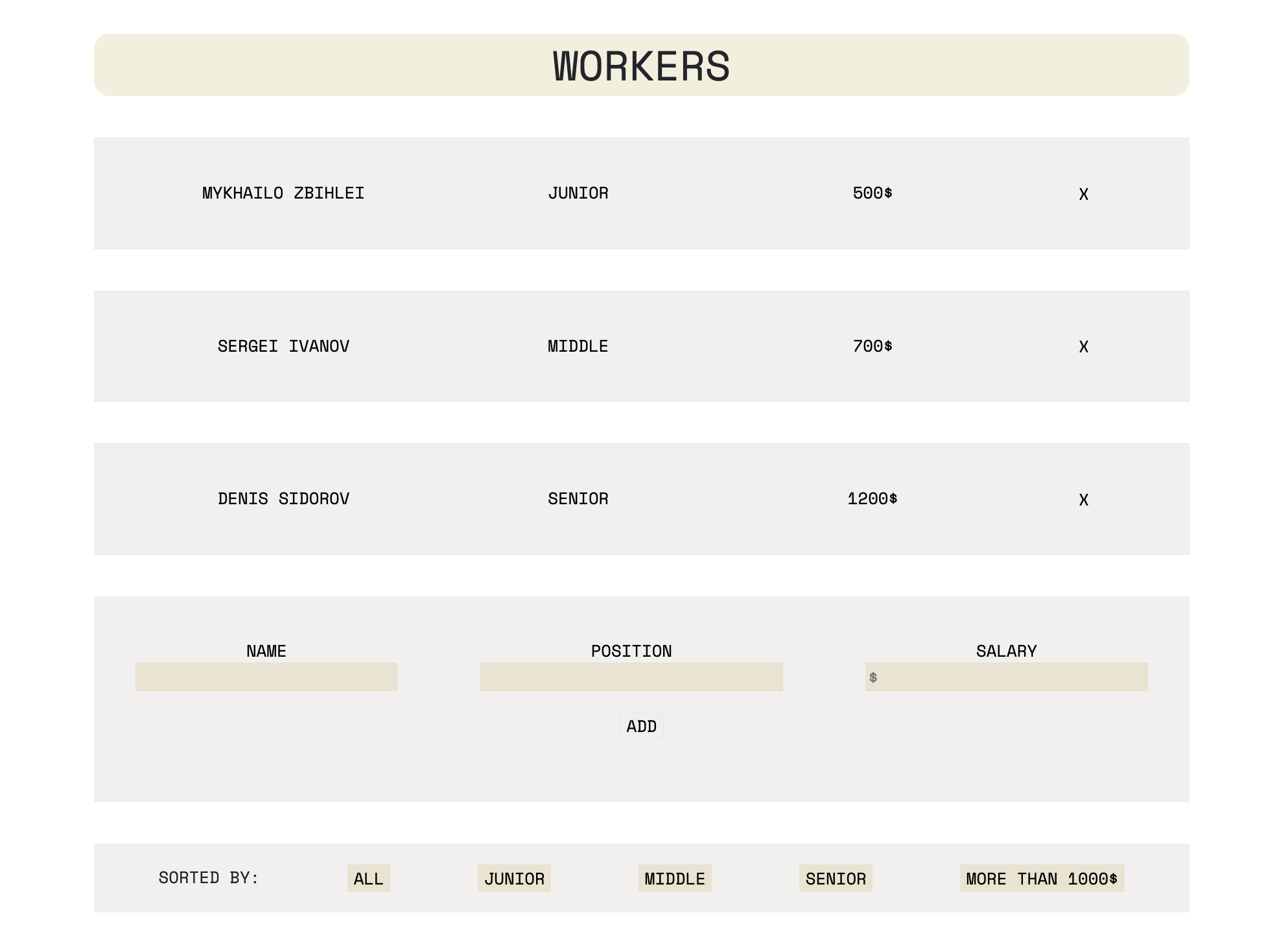 Github Zbihlei Workersapp React Redux This Is My First Todo App By Knowledge Of React Redux