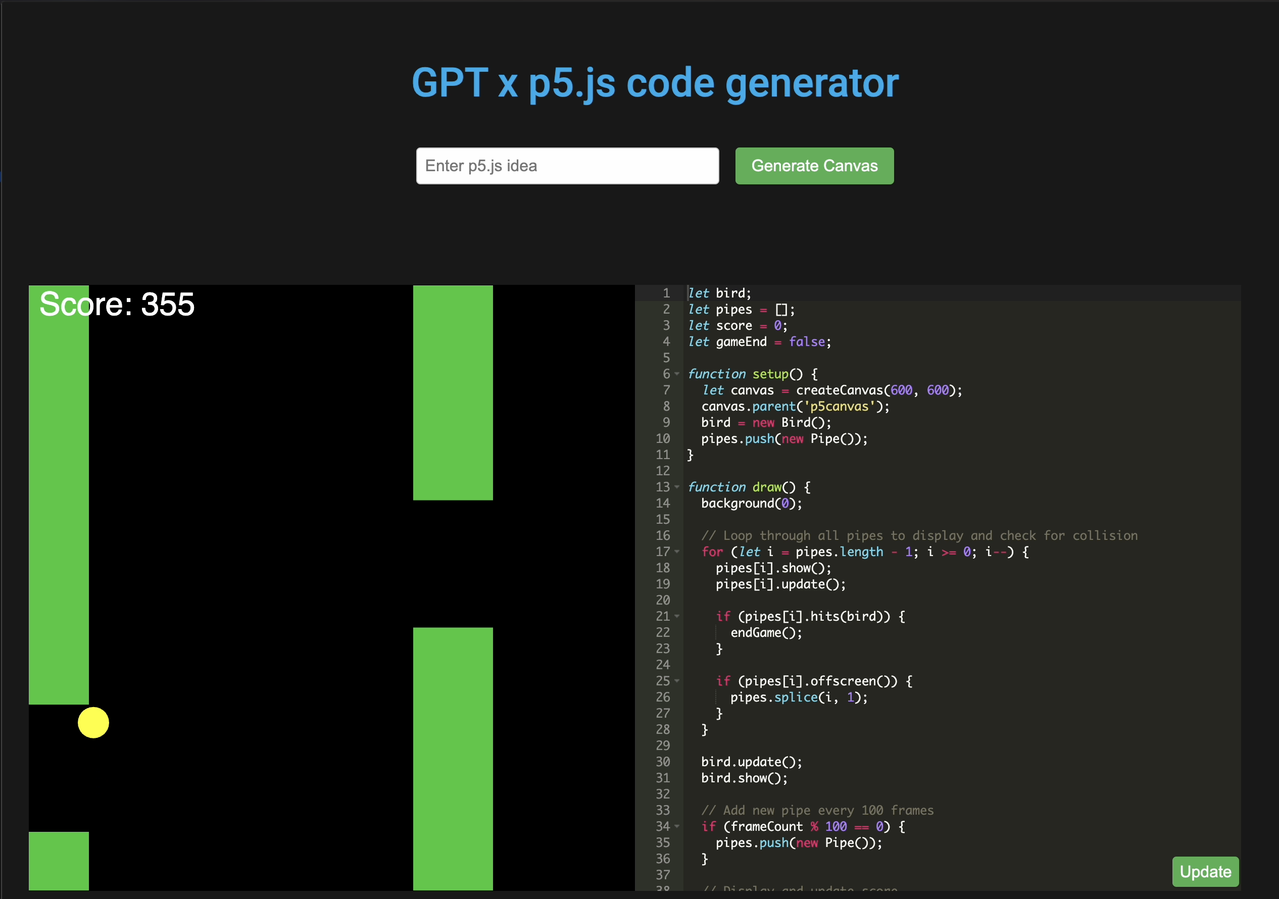 GitHub - alibros/P5xGPT: Generate p5.js code using GPT3.5