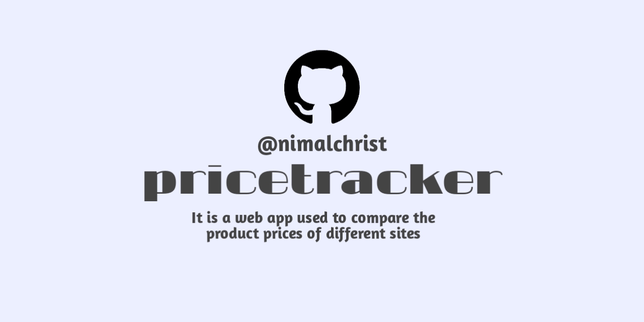 GitHub - nimalchrist/pricetracker