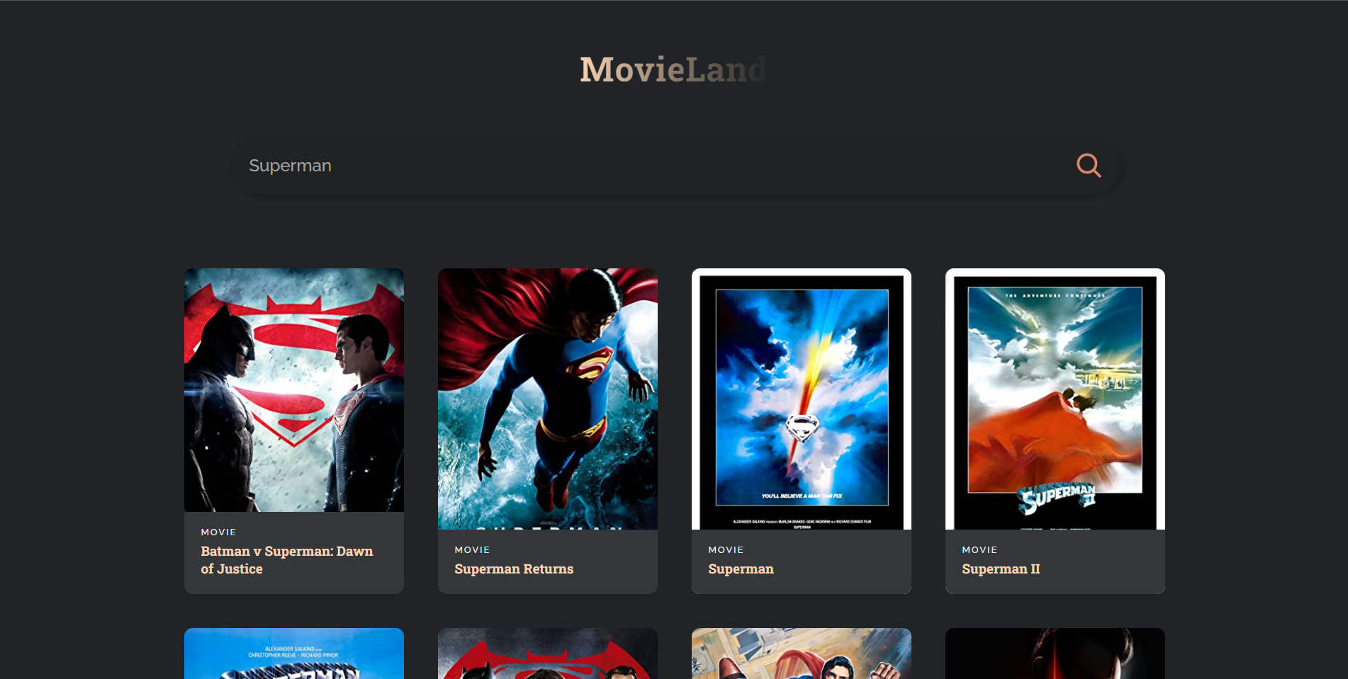 GitHub - ankits57/movieland: This is a react app to find movies which ...