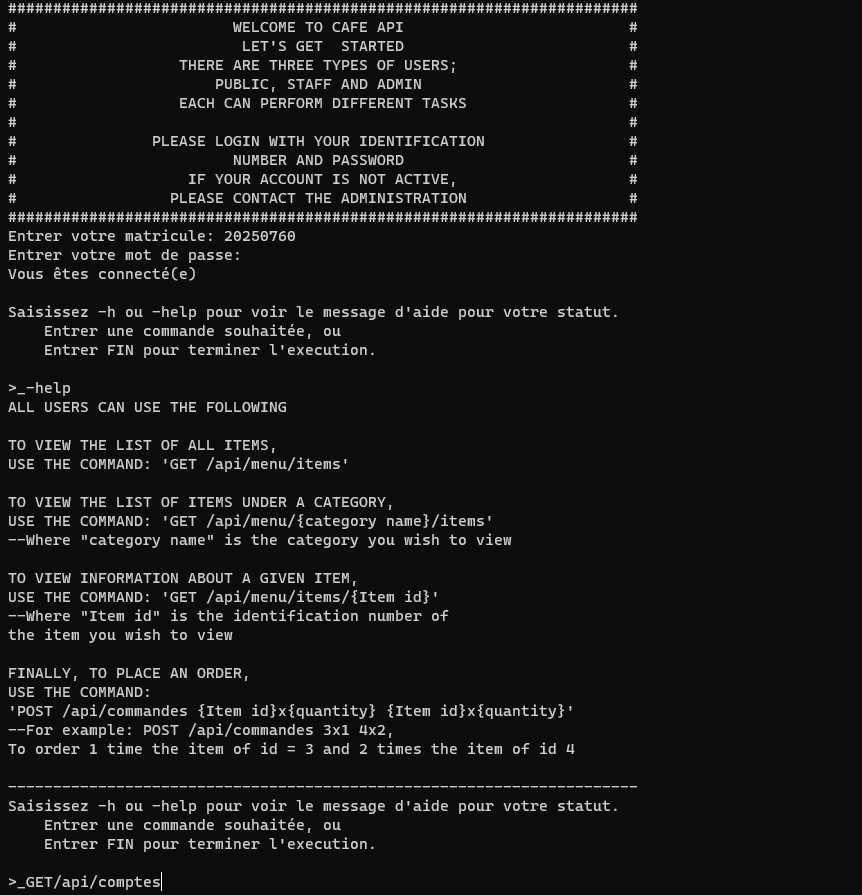 GitHub - TokamLilian/cafe-API: This API can be used by students to send requests to the ...
