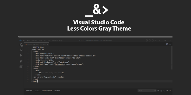 GitHub - metinyildirim55/vscode-less-colors-gray-theme: A Visual Studio ...