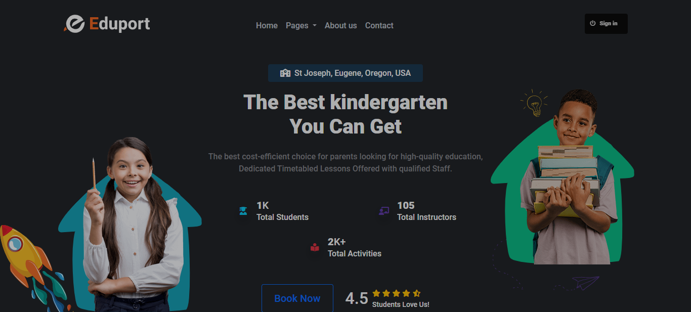 GitHub - mujeeb00/eduport-bootstrap-theme: The Website is Live