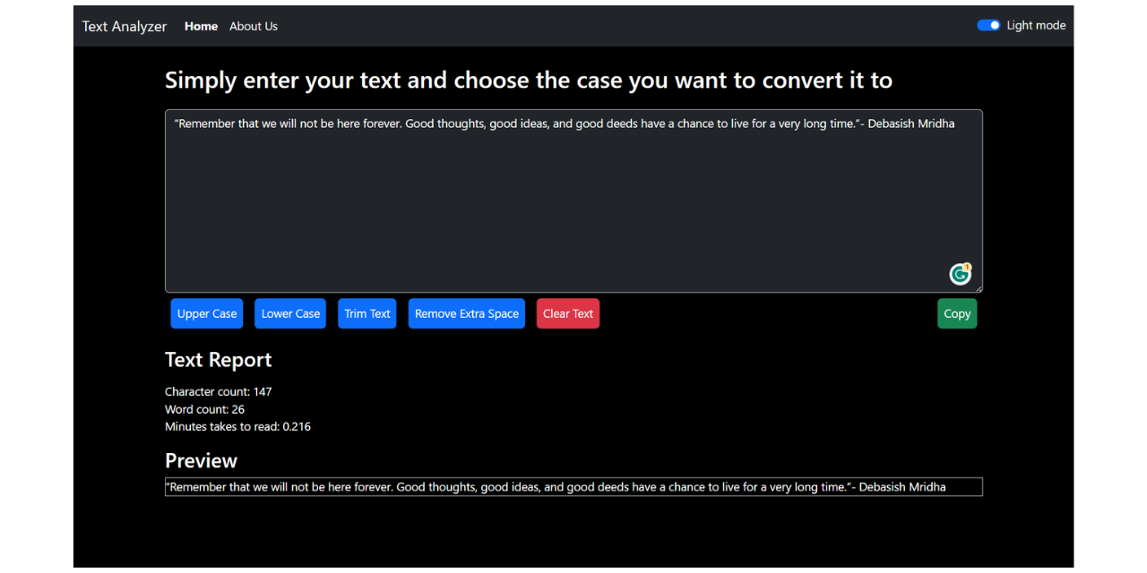 GitHub - yogendradevil/TextAnalyzer: Text Analyzer is a web application built using React.js ...
