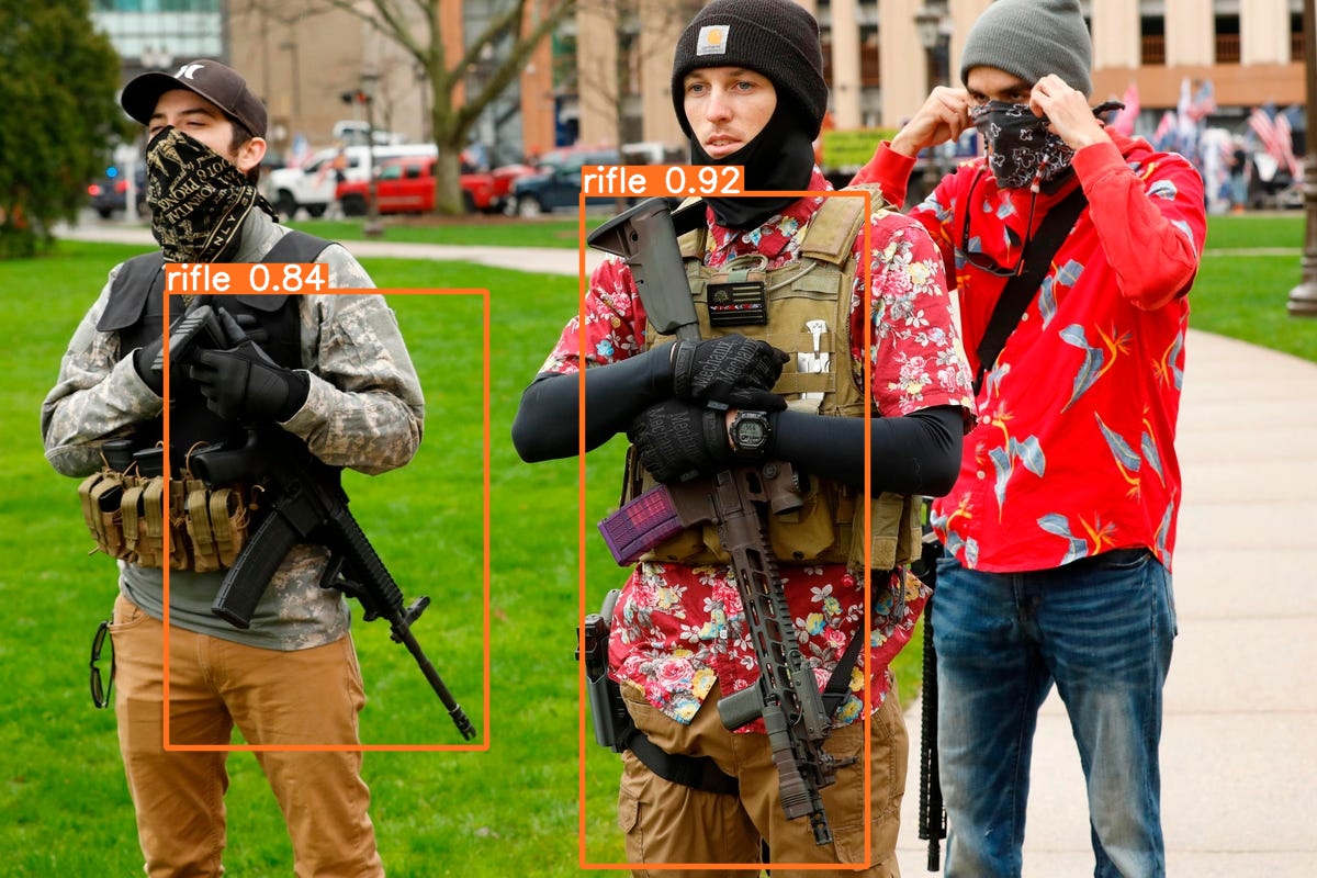 GitHub - Yerkhatt/WeaponDetection: Detection and classification of ...