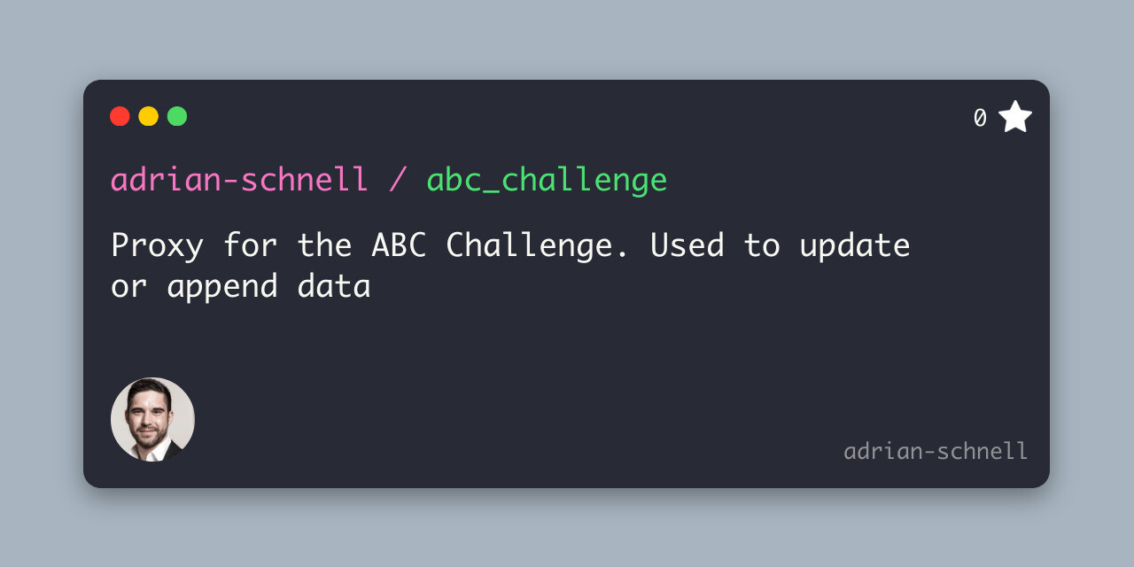 GitHub - adrian-schnell/abc_challenge: Proxy for the ABC Challenge. Used to update or append data