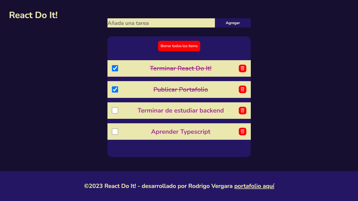 GitHub - cuedefox/react-do-it: Organizador de tareas sencillo, hecho en react.