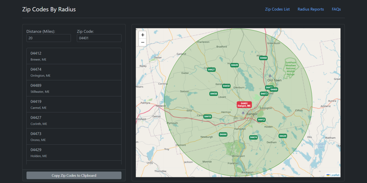 GitHub - sprintr/geozip: Find out zip codes in your proximity