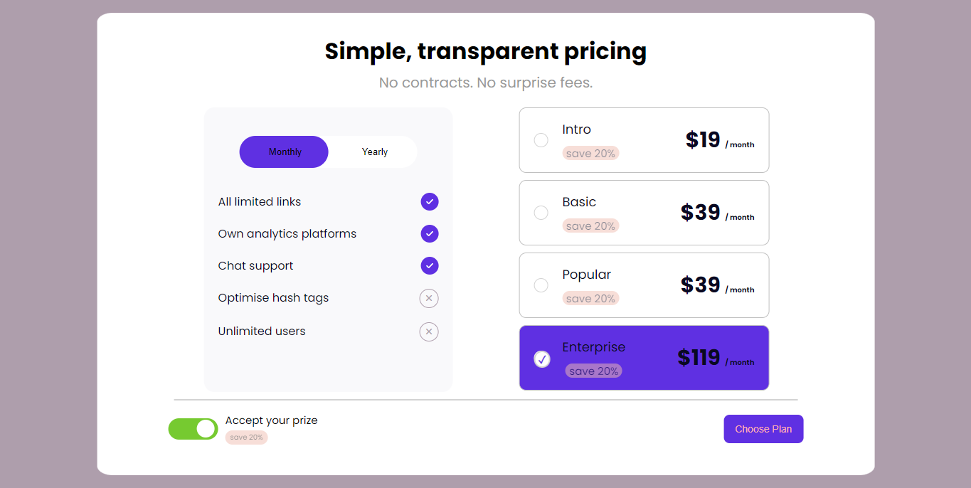GitHub - sample-tayo/Simple-transparent-pricing