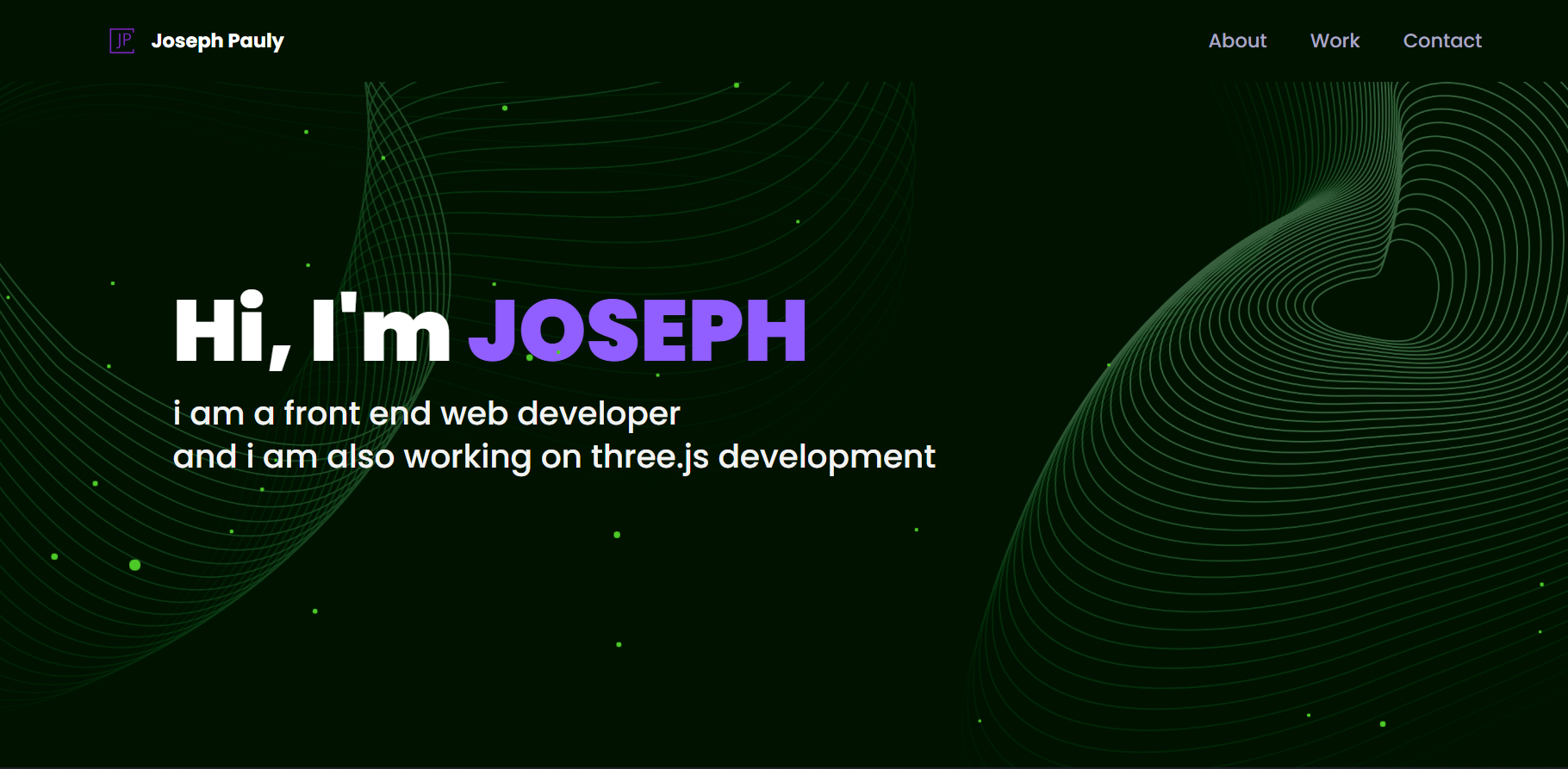 GitHub - JP-GECT/PORTFOLIO: A simple three.js based portfolio website