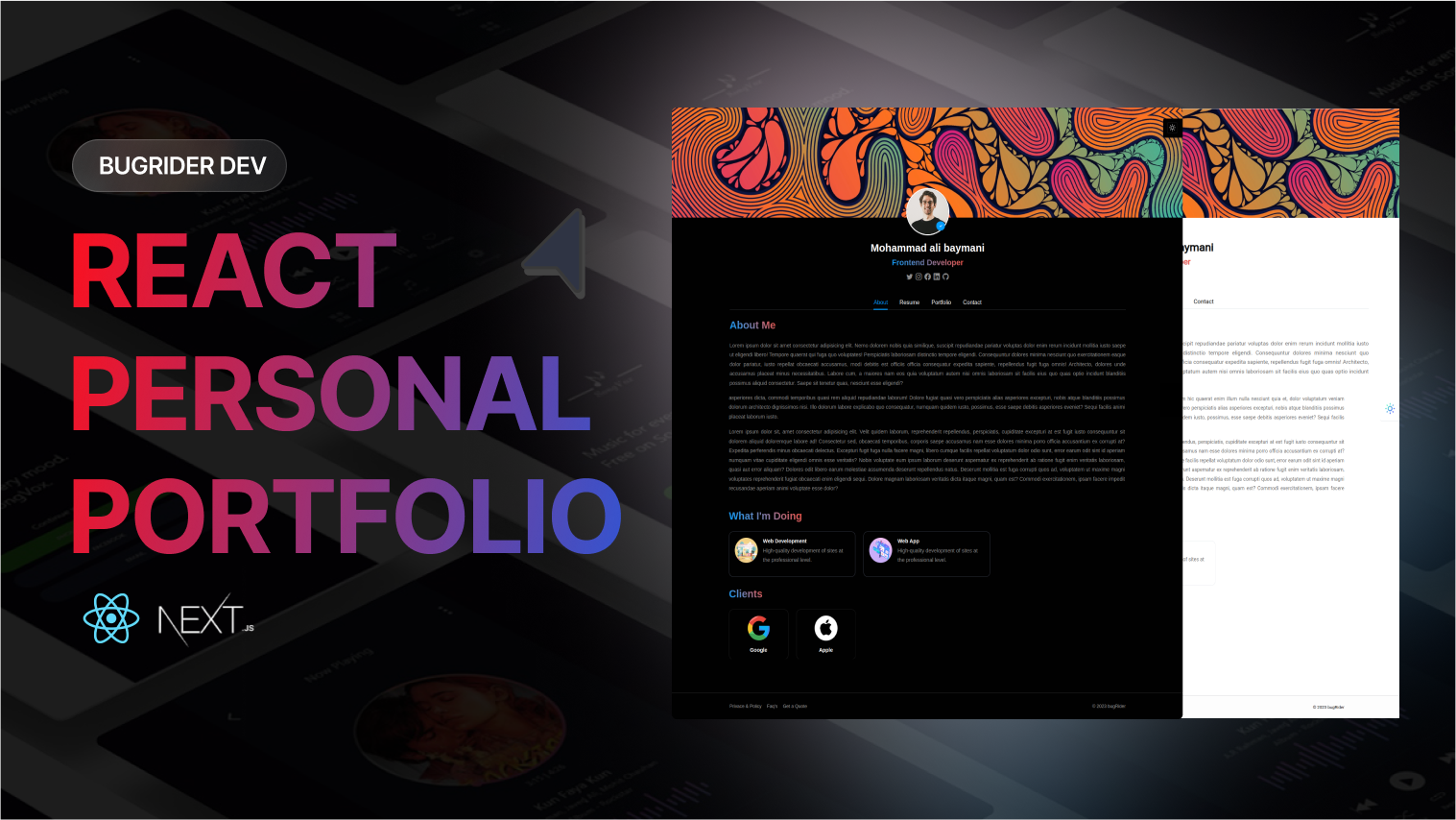 GitHub - buymoney1/MAB-personal-portfolio-REACT: Responsive React ...