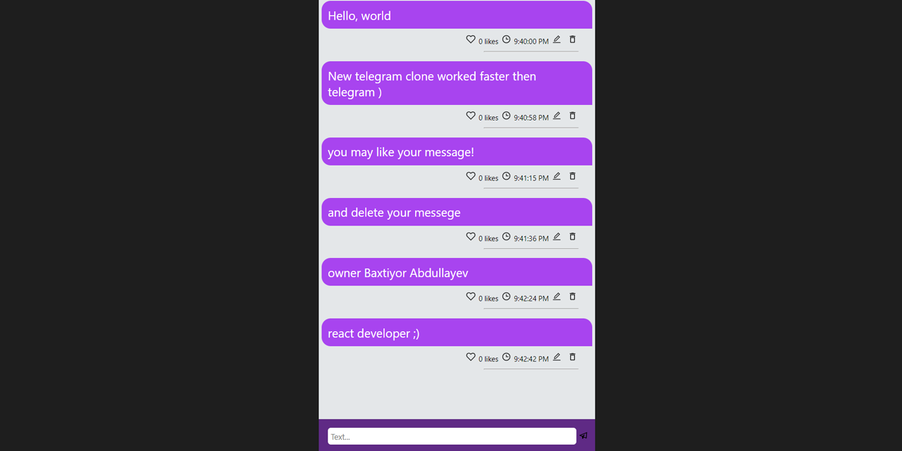 GitHub - baxtiyorabdullayev/telegram-clone: Telegram cloned worked with ...