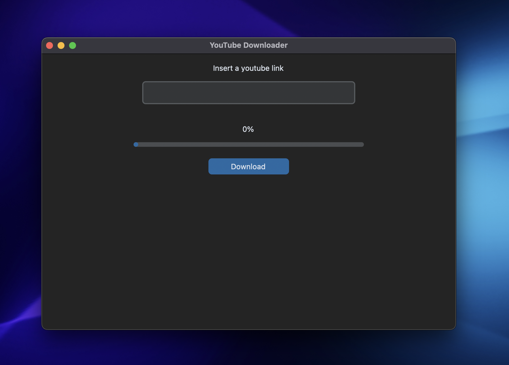 GitHub - EddieCarbon/YouTubeDownloader: Simple YouTube downloader with GUI
