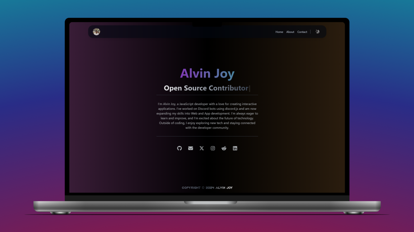 GitHub - alvinsjoy/PortfolioWebsite: Portfolio website