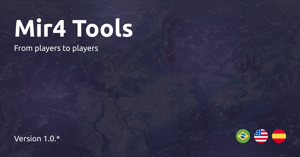 GitHub - HenriqueFLTorres/Mir4Tools: Multi-lingual web app forged to serve the mir4 community ...