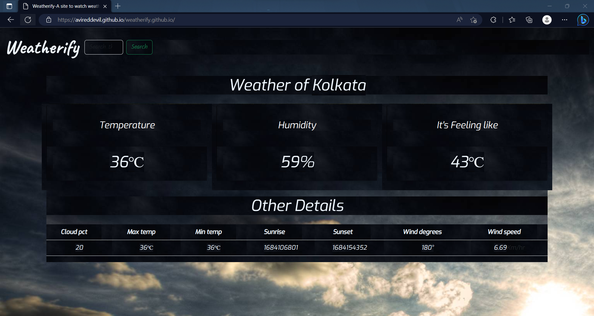GitHub - AviRedDevil/weatherify.github.io
