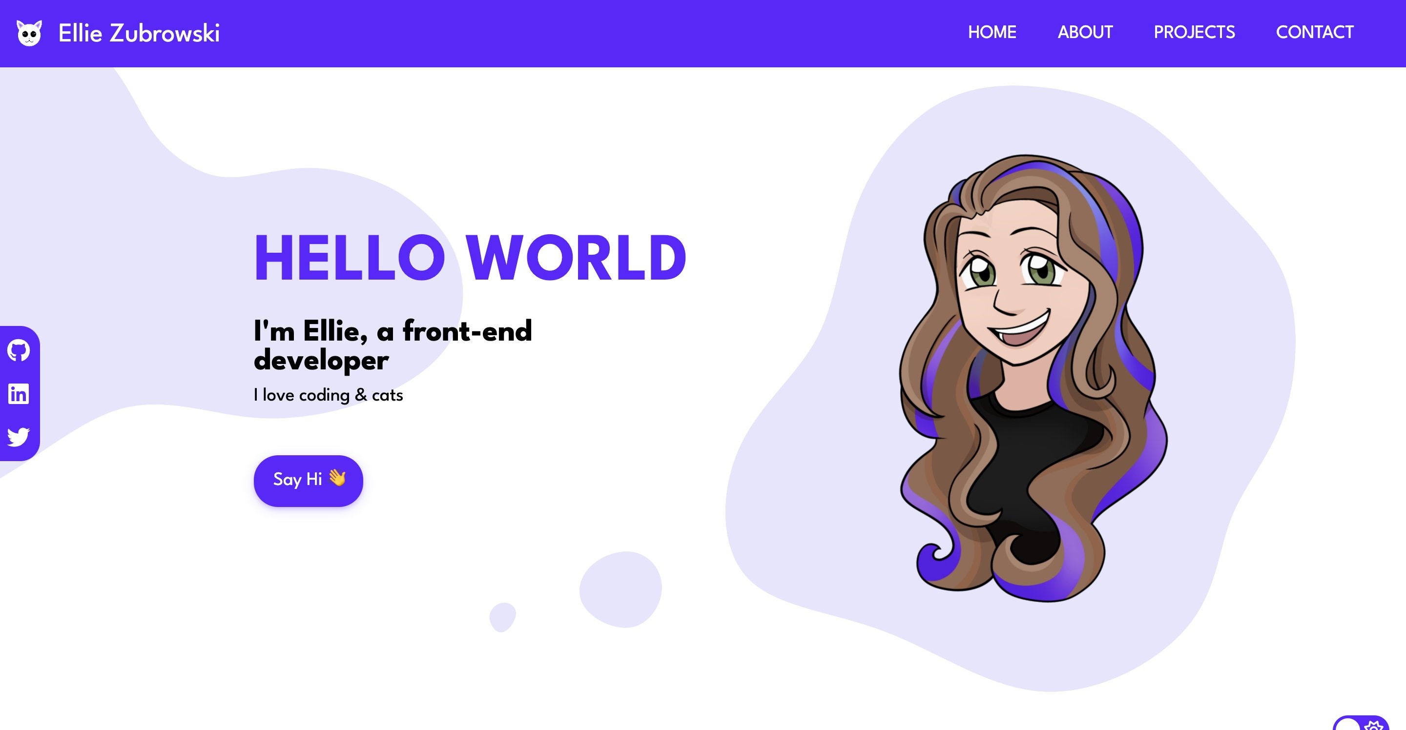 GitHub - elliezub/Personal-Portfolio: Personal portfolio webpage- last ...
