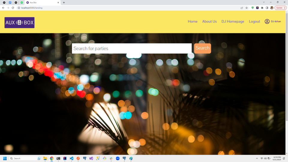 GitHub - septembersky115/aux-box: Team programming project that developed a DJ application to be ...