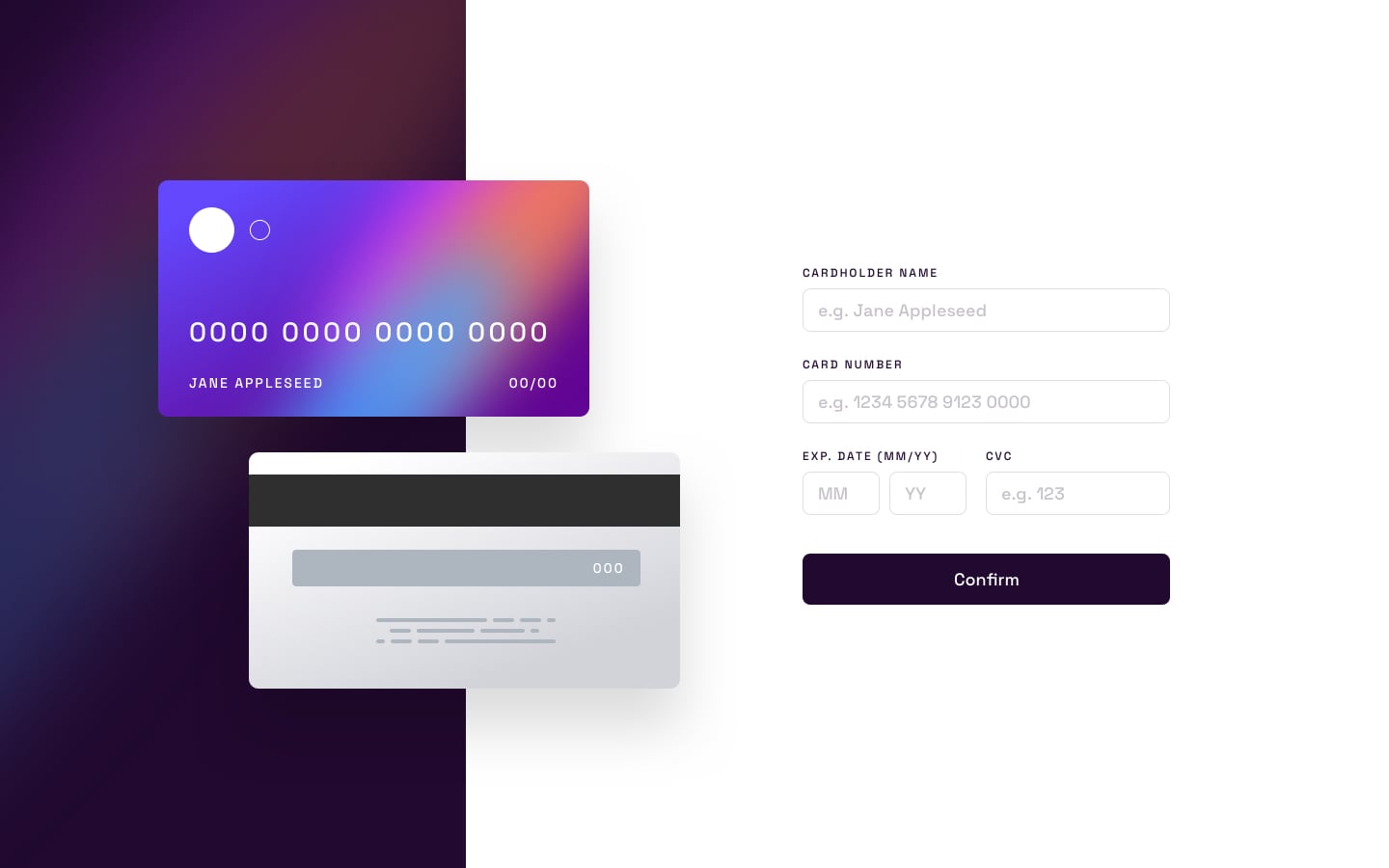 GitHub - wan0805/interactive-card-details-form-main: Frontend Mentor ... GitHub - wan0805/interactive-card-details-form-main: Frontend Mentor ...