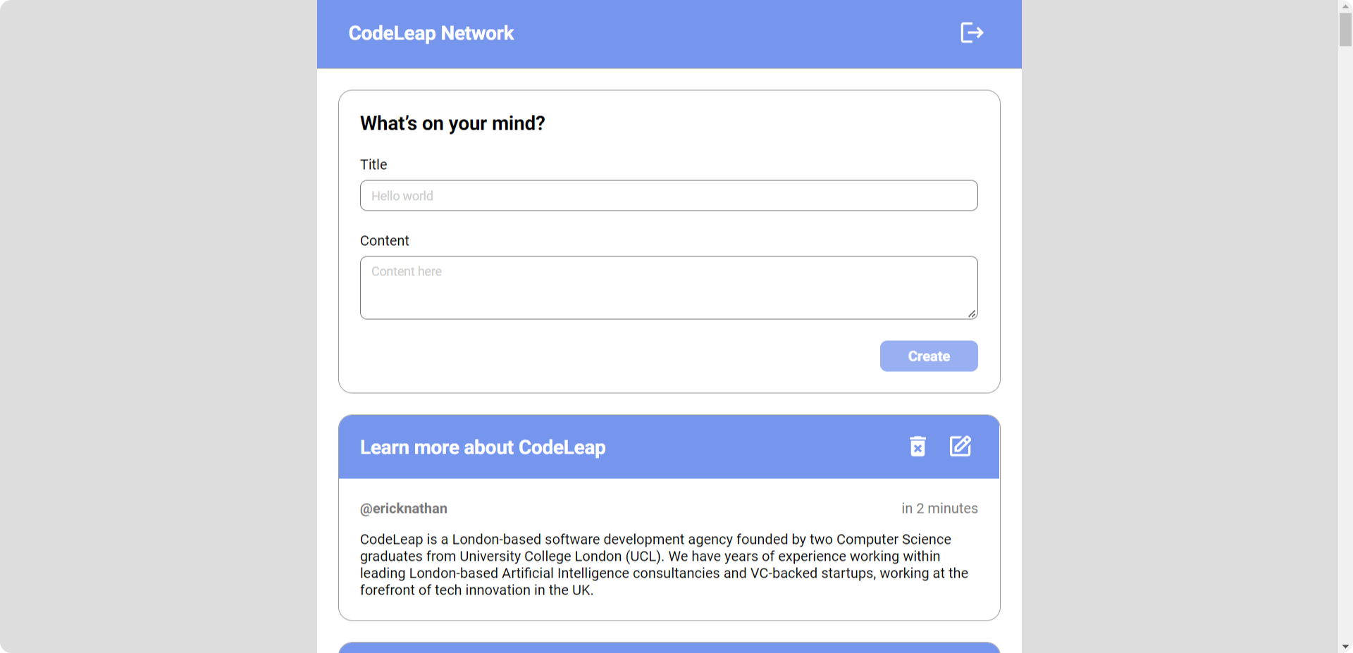 GitHub - ericknathan/codeleap-network: 👥 CodeLeap Network is a social network application ...