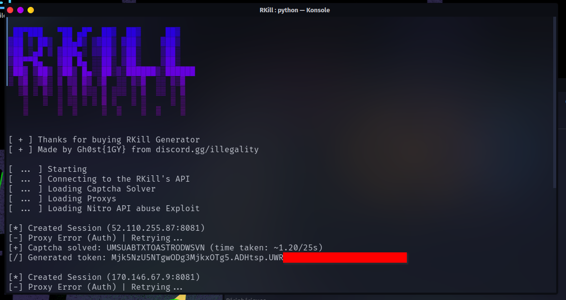 GitHub - Gh0st1GY/RKill-Token-Generator: Discord Token Generator made ...