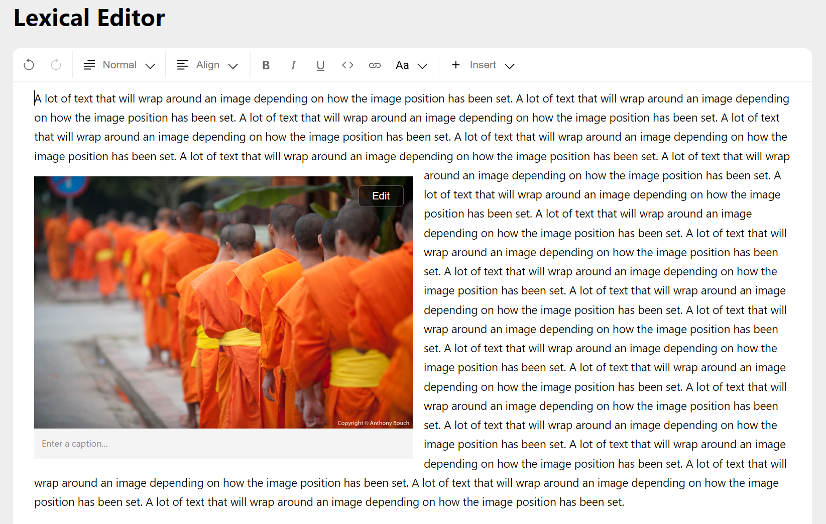 Github Infonomic Lexical Inline Image Plugin Lexical Editor Inline