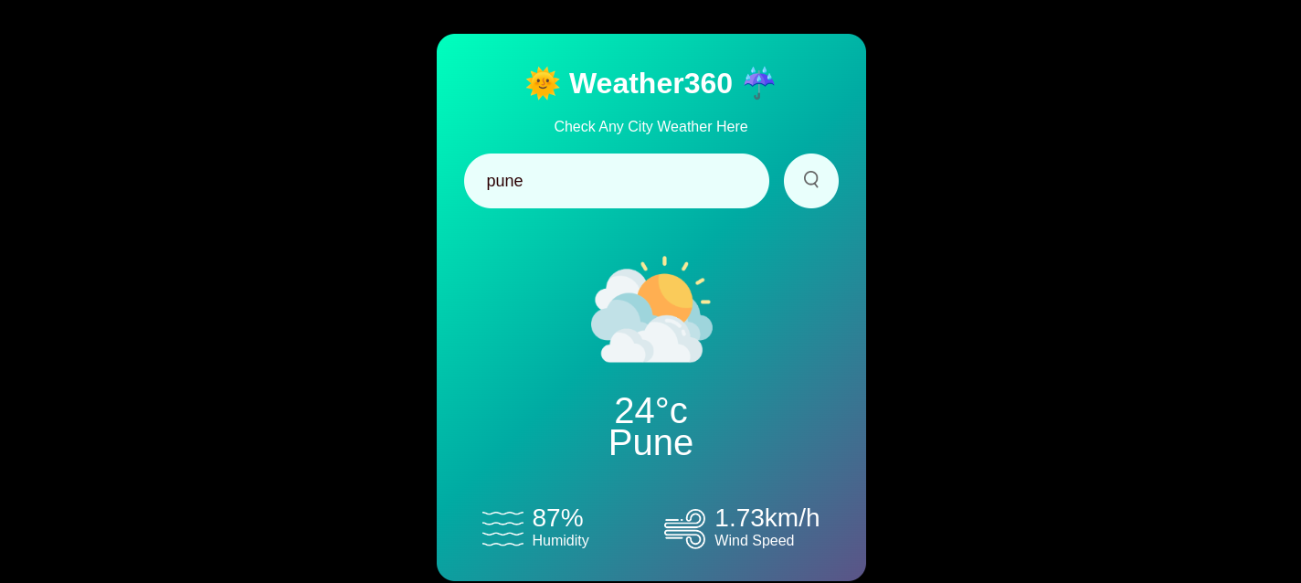 GitHub - saurabhjaykar1603/Weather360: A weather app made using ...