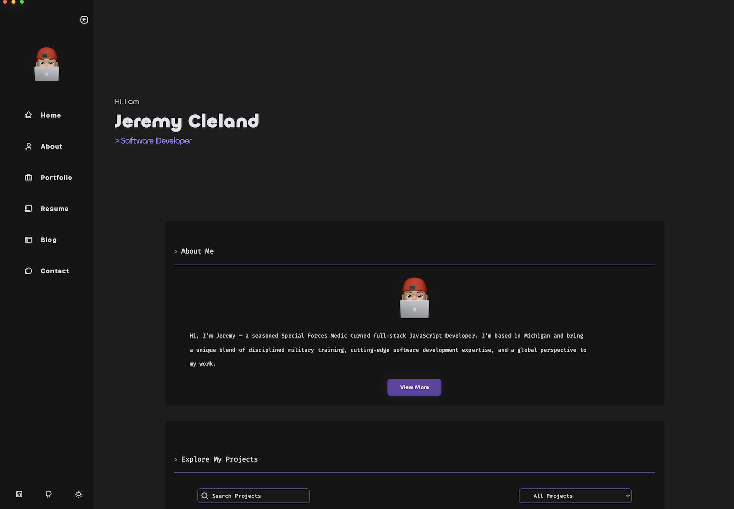 GitHub - Jeremy-Cleland/personal-portfolio: A personal portfolio website showcasing Jeremy ...