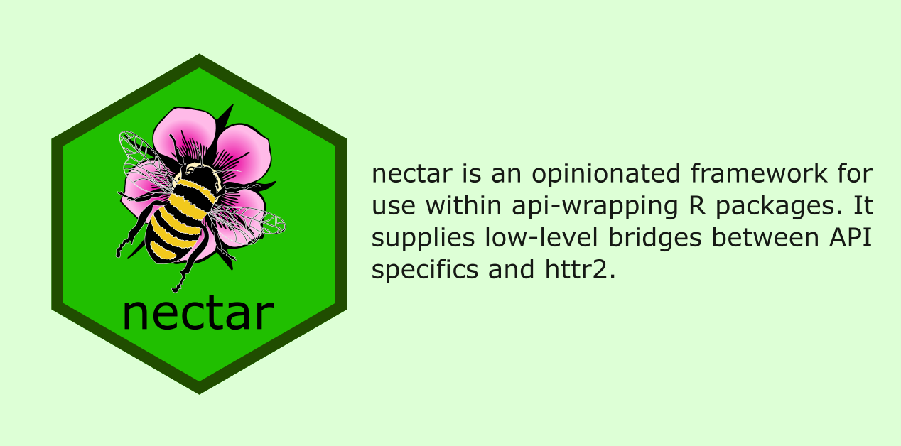 GitHub - jonthegeek/nectar: A Framework for Web API Packages